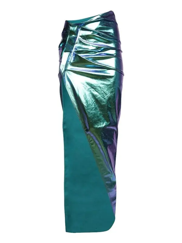 Rick Owens Woven Edfu Skirt - Iridescent