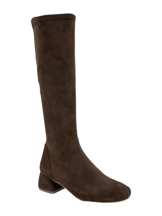 Gentle Souls By Kenneth Cole Emily Stretch Knee High Boot - Chocolate Suede