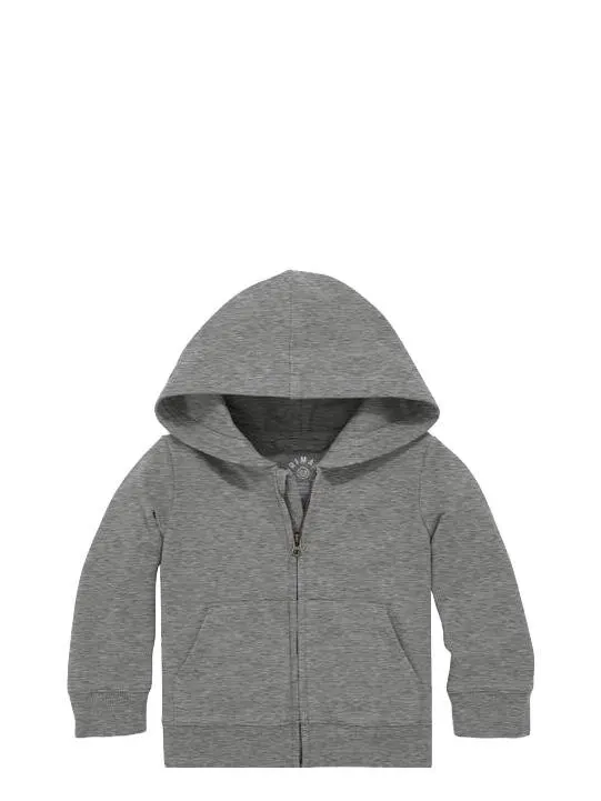 PRIMARY Baby Zip Hoodie - Heather Storm Gray