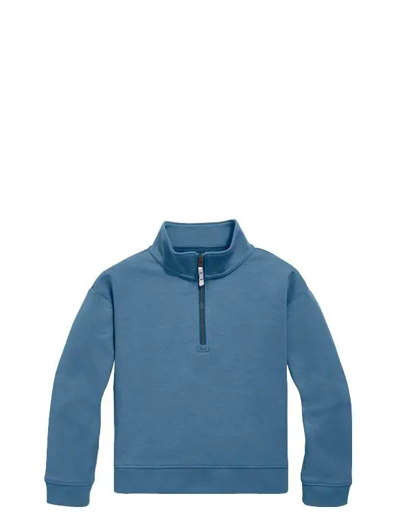 PRIMARY Quarter Zip French Terry Sweatshirt - Moonlight