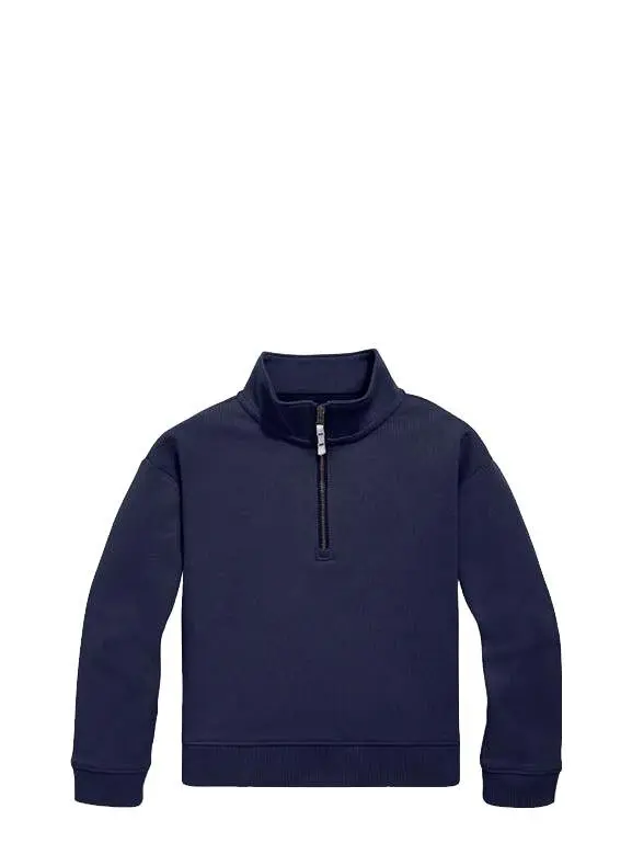 PRIMARY Quarter Zip French Terry Sweatshirt - Navy