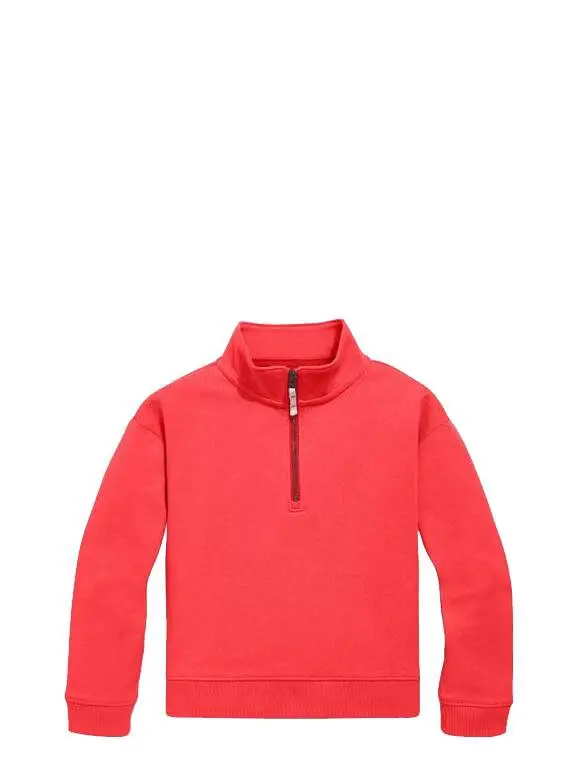 PRIMARY Quarter Zip French Terry Sweatshirt - Strawberry