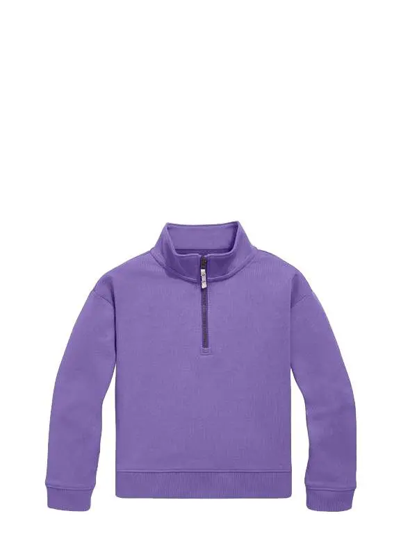 PRIMARY Quarter Zip French Terry Sweatshirt - Violet