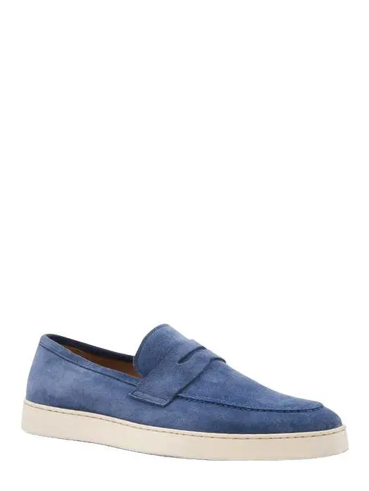 Bruno Magli Prato Penny Loafer - Blue Suede