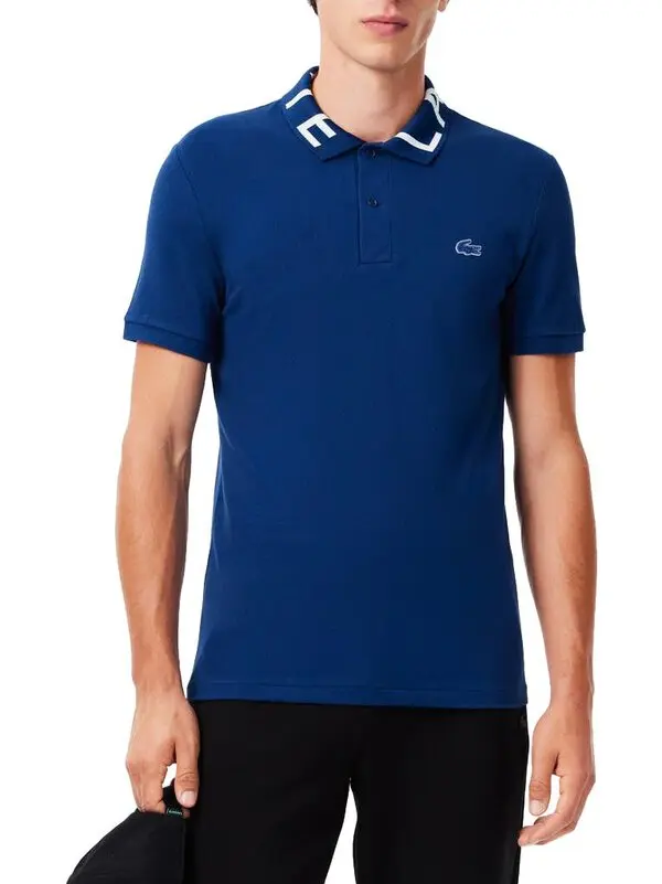 Lacoste Semi Fancy Slim Fit Piqué Knit Polo - Globe