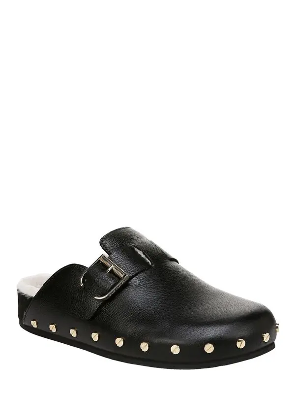 Veronica Beard Fern 2 Shearling Clog - Black