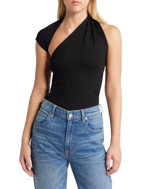 MARCELLA Manhattan One-shoulder Top - Black