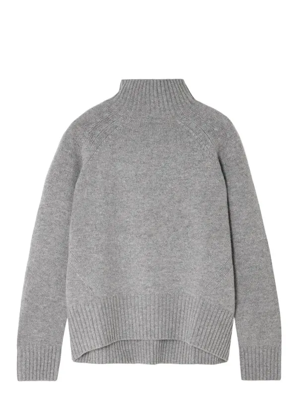 ALLUDE Wool And Cashmere-blend Sweater - Gray