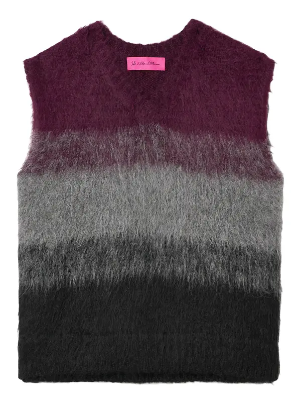 THE ELDER STATESMAN Thistle Ombré Alpaca-blend Vest - Multi