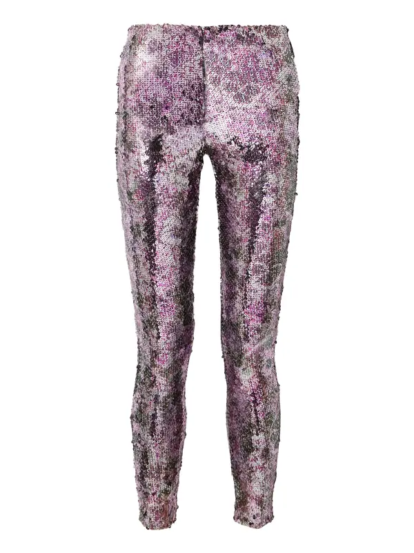 Isabel Marant Bella Sequined Jersey Leggings - Purple