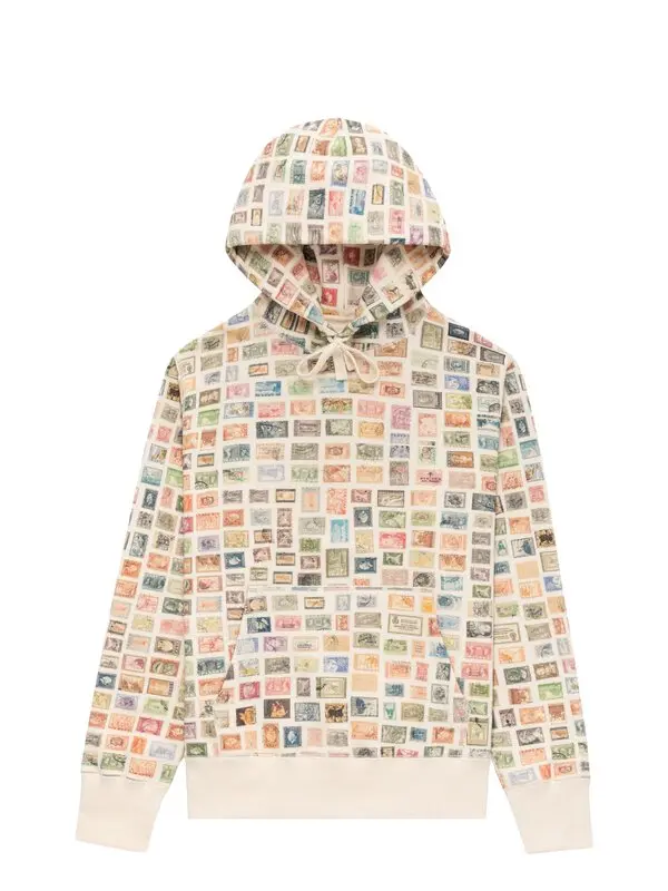 Aimé Leon Dore Vintage Stamps Hooded Sweatshirt - Multicolor