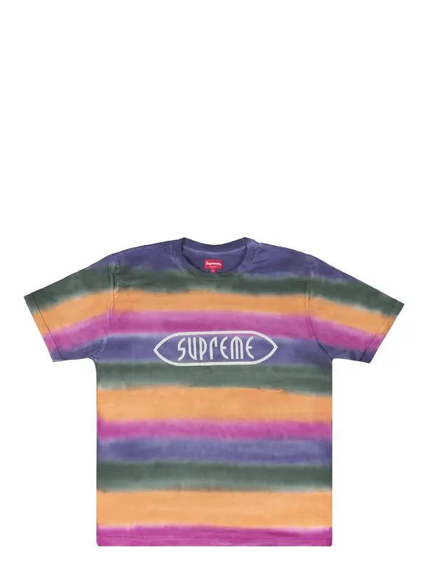 Supreme Rainbow Stripe T-shirt - Orange