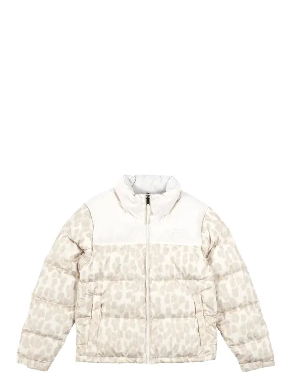 The North Face Print Nuptse Down Jacket - Tan