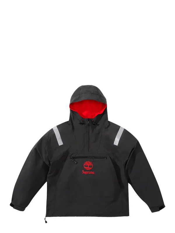 Supreme X Timberland Reflective Taping Anorak - Black
