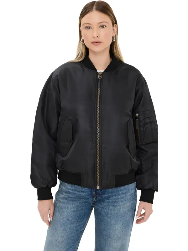 ANINE BING Leon Bomber Jacket - Black