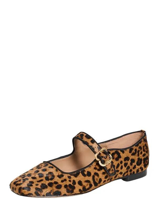 Sam Edelman Michaela Leopard Ballet Flats - Granada Tan