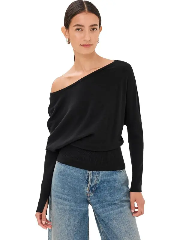Simkhai Lavina Off-shoulder Sweater - Black