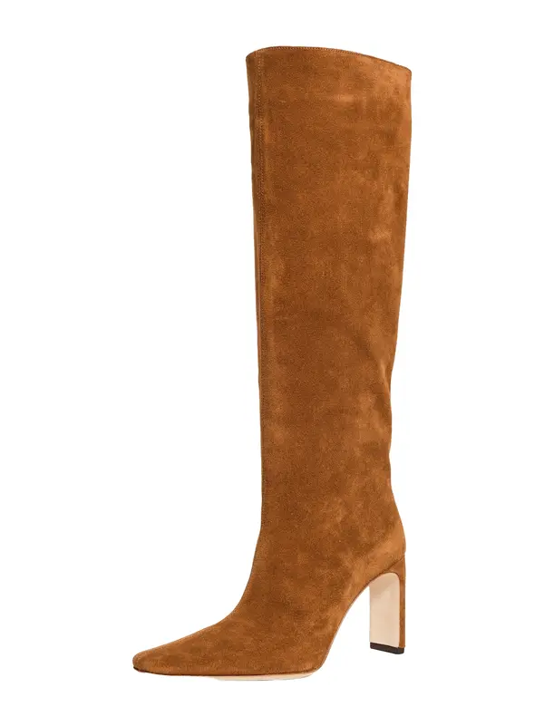 Staud Wally High Heel Boots - Tan