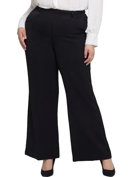 NYDJ Wide Leg Trousers - Black