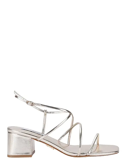 Steve Madden Remmi Strappy Faux-leather Sandals - Gold