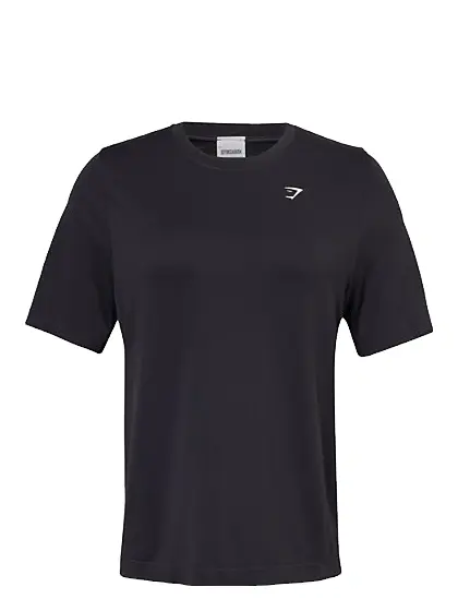 GYMSHARK Everyday Seamless Logo-print Stretch T-shirt - Gs Black
