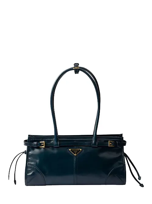 Prada Leather Shoulder Bag - Blue
