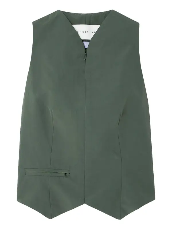 CONNER IVES Cotton Vest - Army Green