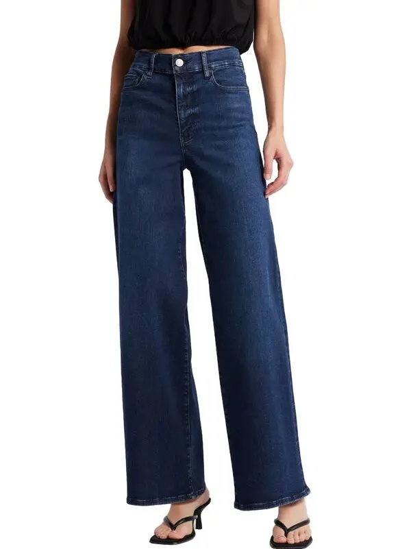 FRAME Le Slim Palazzo High-waist Wide-leg Jeans - Dante