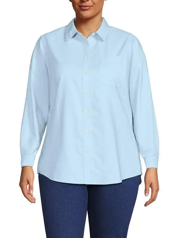 LANDS' END Oxford Shirt - Light Blue Sky
