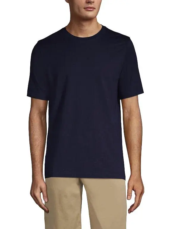 LANDS' END Super-t Short Sleeve T-shirt - Radiant Navy