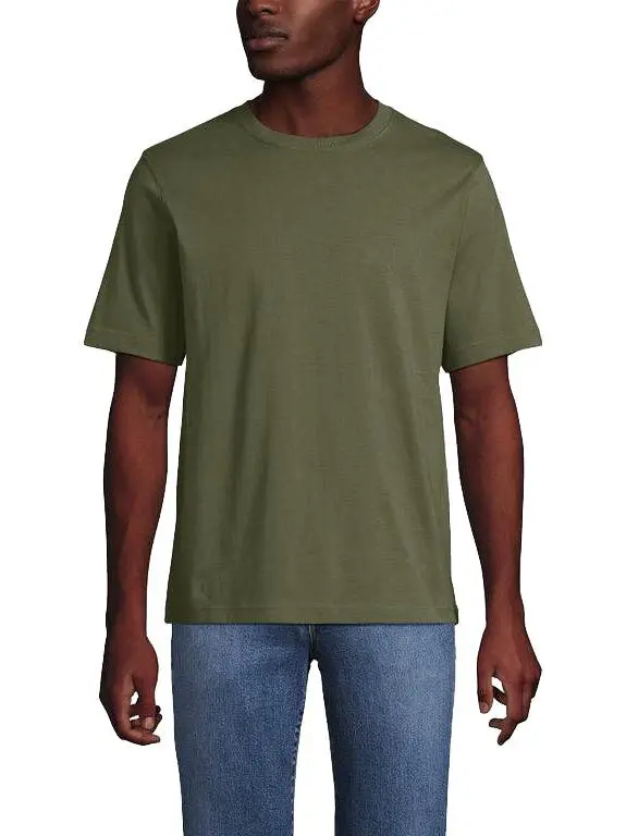 LANDS' END Super-t Short Sleeve T-shirt - River Stone Green