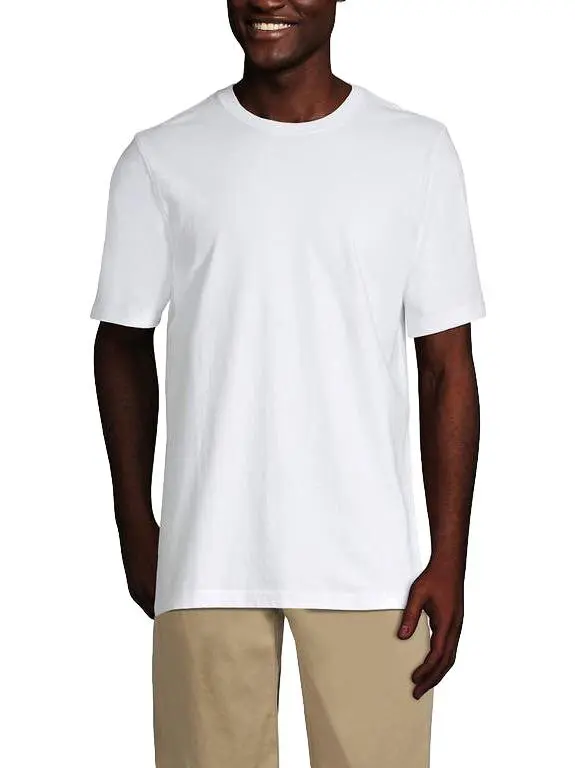 LANDS' END Super-t Short Sleeve T-shirt - White