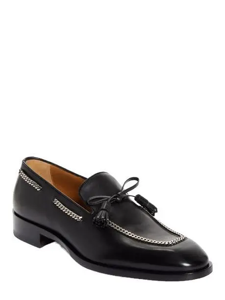 CHRISTIAN LOUBOUTIN Cortochain Loafer - Black