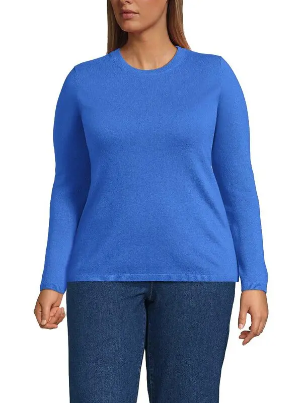 LANDS' END Cashmere Sweater - Mute Cobalt Blue