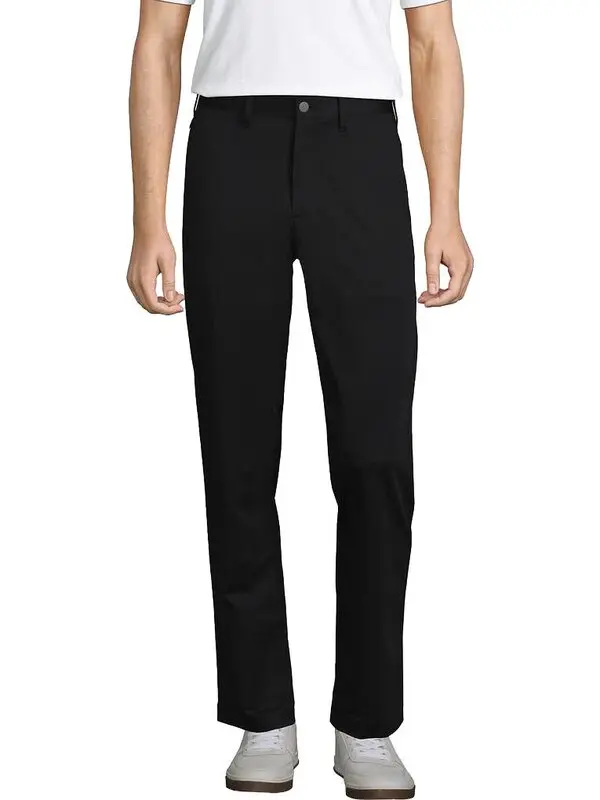LANDS' END Traditional Fit Flex Performance Golf Pants - Black