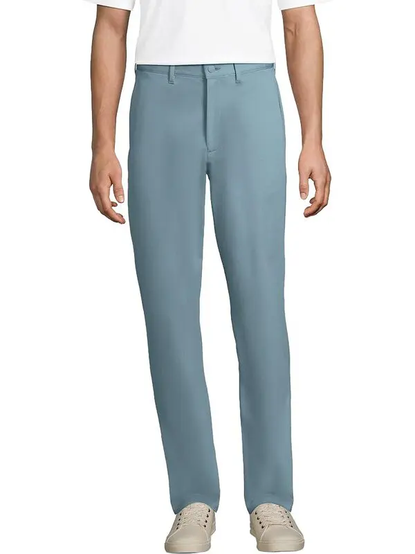 LANDS' END Traditional Fit Flex Performance Golf Pants - Blue Clay