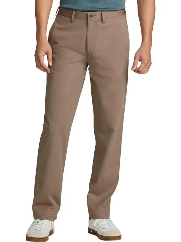 LANDS' END Traditional Fit Flex Performance Golf Pants - Khaki