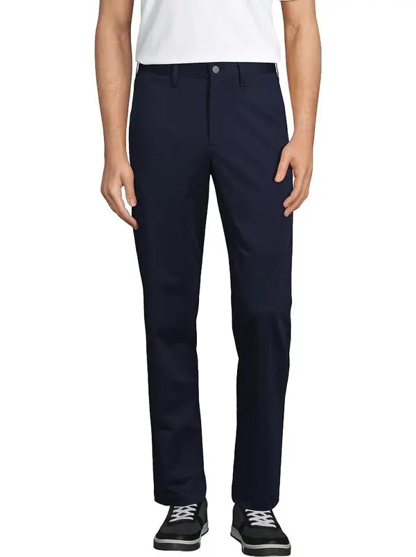 LANDS' END Traditional Fit Flex Performance Golf Pants - Radiant Navy