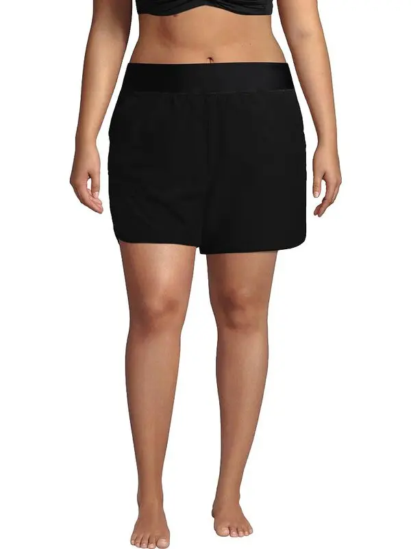 LANDS' END 5" Quick Dry Board Shorts - Black