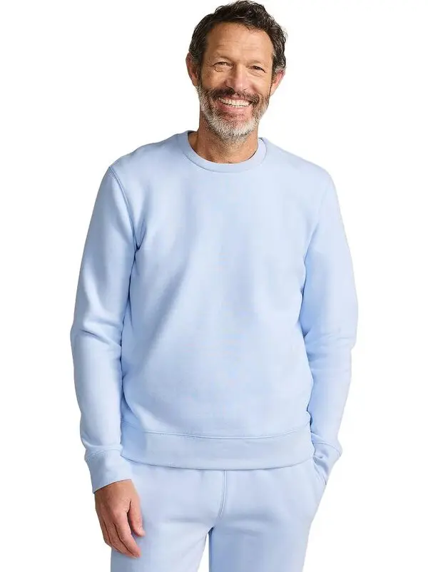 LANDS' END Long Sleeve Crewneck Sweatshirt - Clearlake Blue