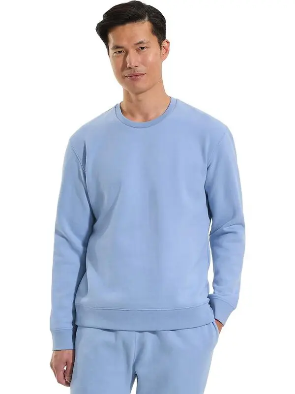 LANDS' END Long Sleeve Crewneck Sweatshirt - Oasis Blue