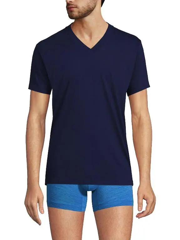 LANDS' END V-neck Undershirt 3 Pack - Multi 3 Pack