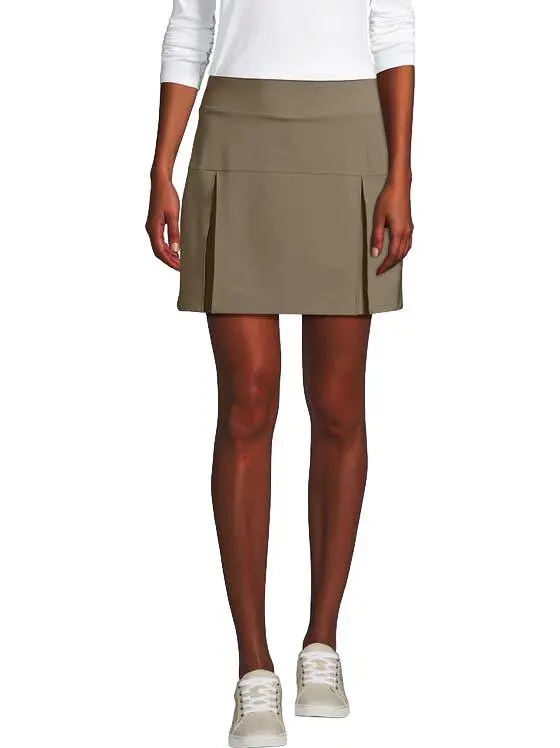 LANDS' END Active Performance Pleated Skort - Khaki