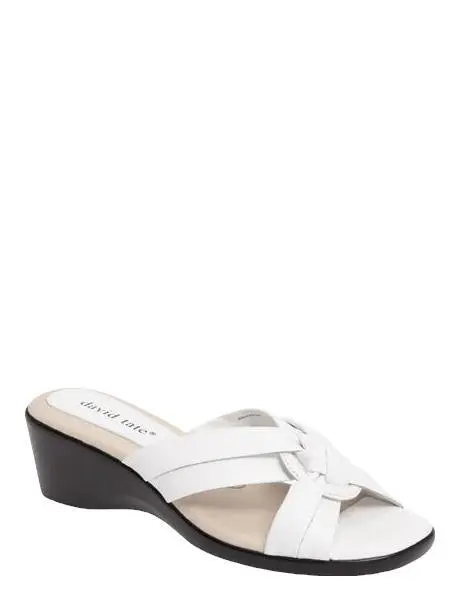 DAVID TATE Verona Sandal - White Leather