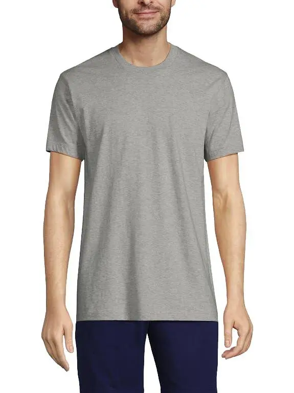 LANDS' END Crewneck Undershirt 3 Pack - Gray Heather