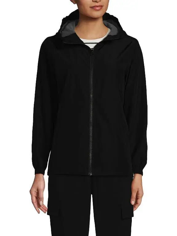 LANDS' END Rain Jacket - Black