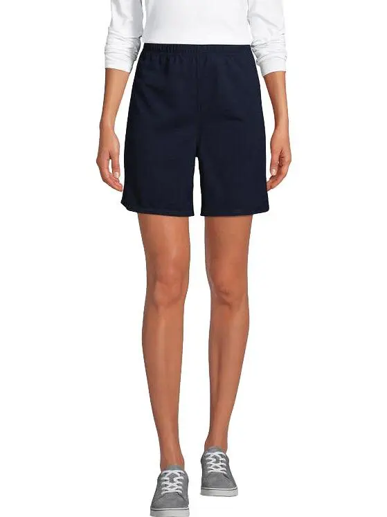 LANDS' END School Uniform Mesh Gym Shorts - Classic Navy