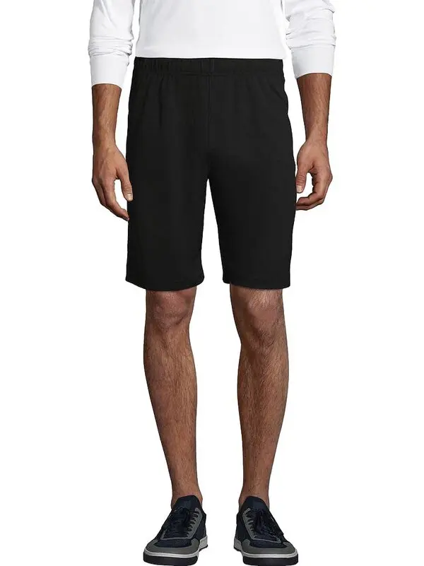 LANDS' END School Uniform Mesh Gym Shorts - Black