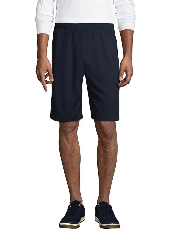 LANDS' END School Uniform Mesh Gym Shorts - Classic Navy