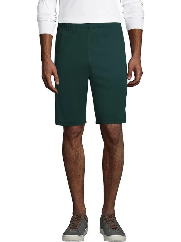 LANDS' END School Uniform Mesh Gym Shorts - Evergreen